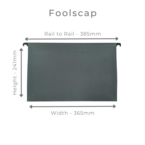Cathedral Suspension Files Foolscap 20pk - Green