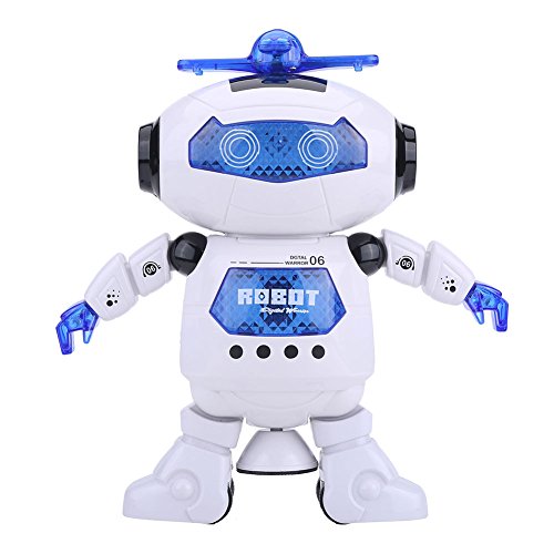 Hozee Lighting Robot Toy, Humanoid Robot Kid Robot Toy 360° Rotatable Interesting Robot Toy for Birthday Gift