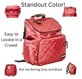 Diaper Bag Backpack with Changing Pad-Red Diaper Bag-Baby Bag for Mom and Dad-Multifunctional Travel Bag for Baby/Child One Size