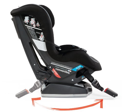 Peg Perego Primo Viaggio Convertible - Reversible Car Seat - Rear Facing for Children 5 to 45 lbs and Forward Facing for Children 22 to 65 lbs - Made in Italy - Licorice (Black)