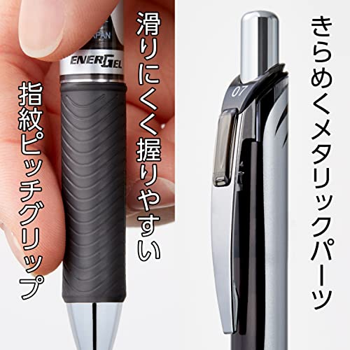 Pentel BLN73-A EnerGel Ink Ballpoint Pen, 0.3, Black, 10 Pieces