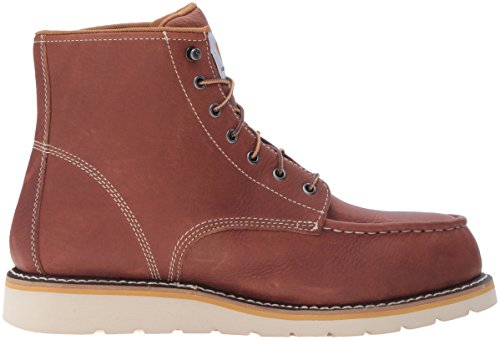 Carhartt mens 6 Inch Waterproof Wedge Steel Toe Work Boot, Tan, 12 Wide US