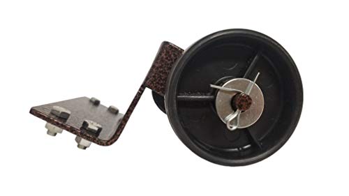 Hiland SGT-WHLS-BRZ Wheel Set for Square Glass Tube Patio Heater, One Size Fits All, Hammered Bronze
