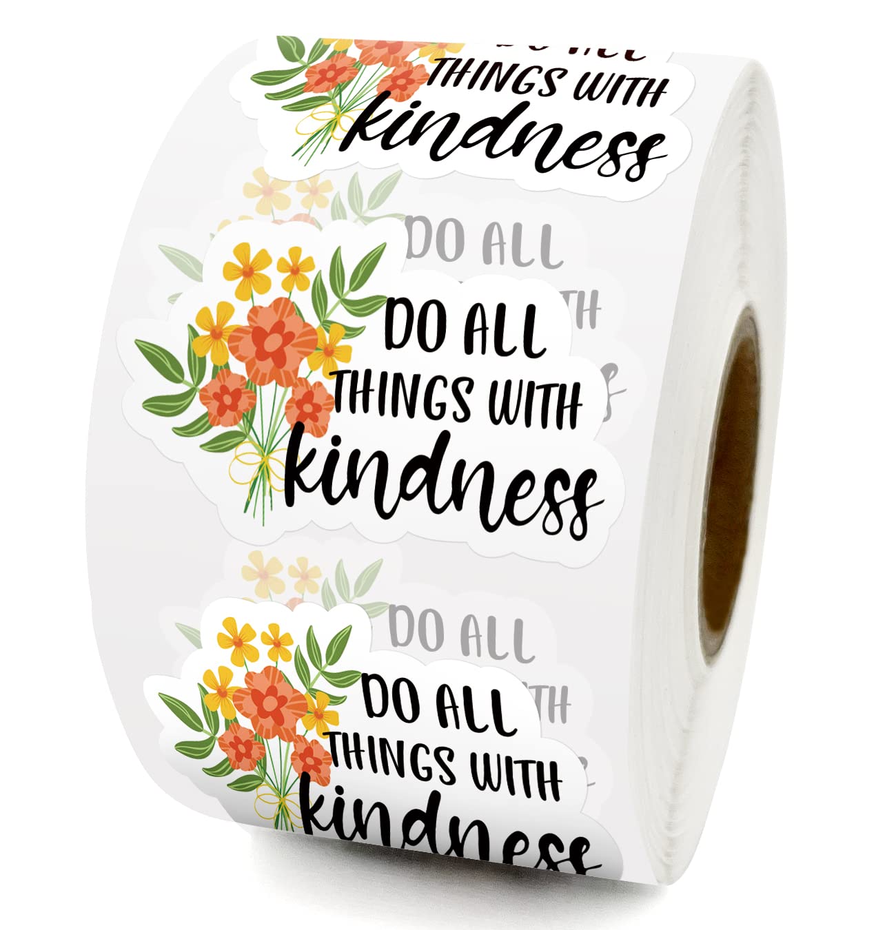 Do All Things with Kindness Cute Thank You Stickers, Small Business Online Retailers Stickers, Bakeries Packaging Stickers, Christmas, Thanksgiving Day, Birthday Party Favors Labels Gifts