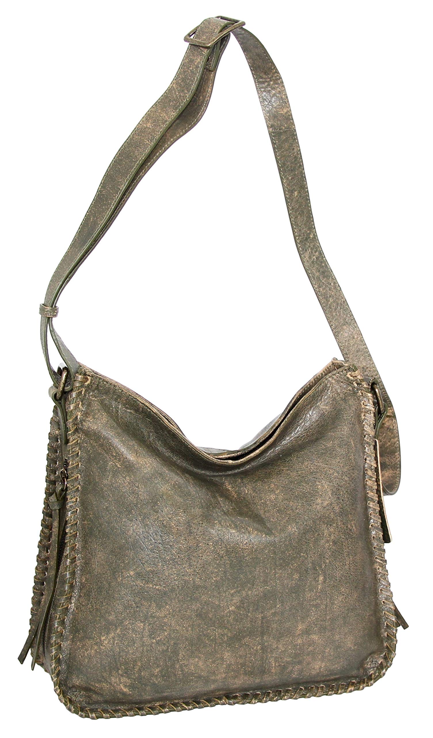 Shauna Leather Crossbody Bag (Burgundy)