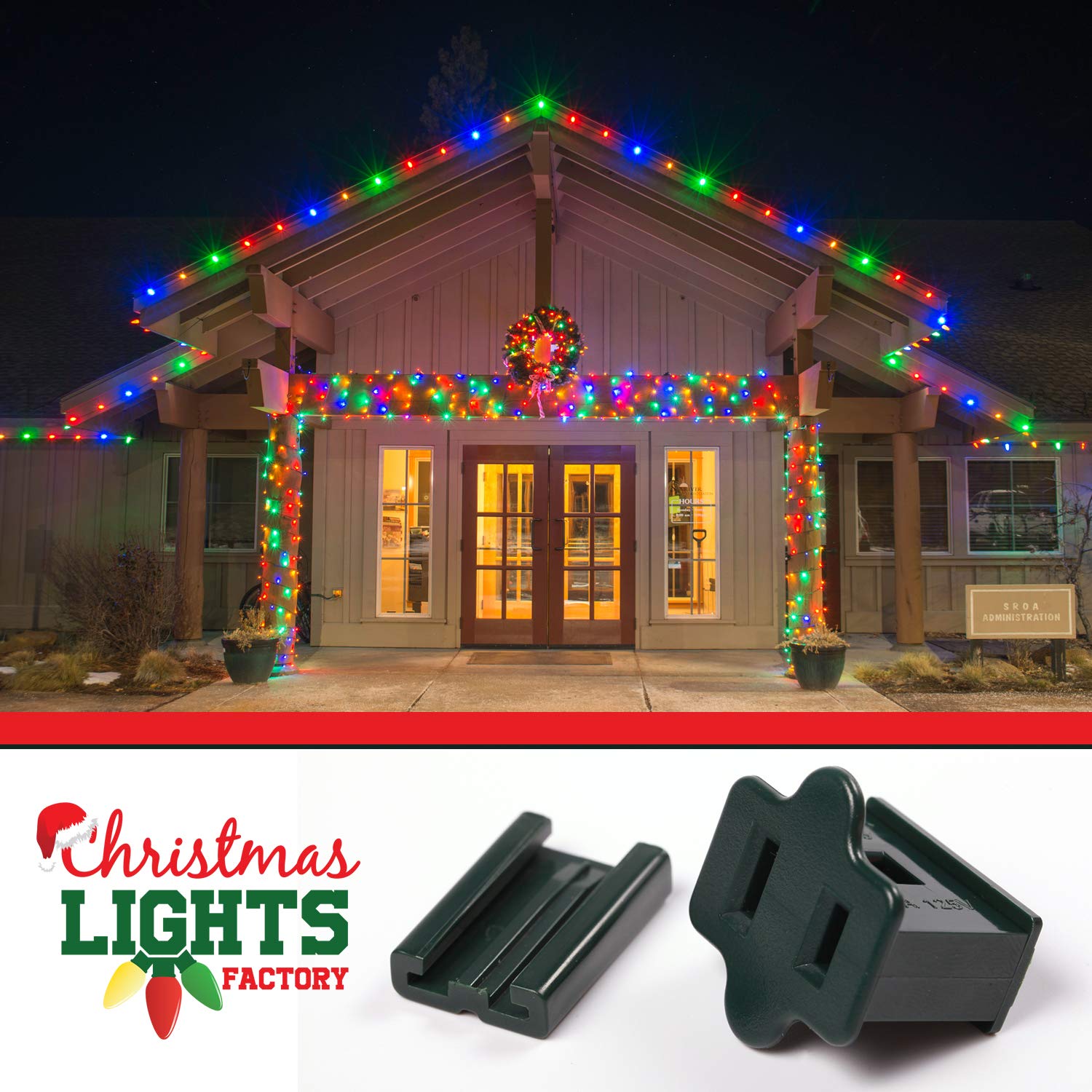 CHRISTMAS LIGHTS FACTORY - Female - Vampire Plug - Gilbert Plug - Slide Plug - 10 Plugs - SPT-1 - Green - Create Custom Extension Cords or Custom Light Strings for Your Holiday Lighting Display.