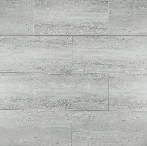 Islander Flooring 6mm Trevi Travertine HDPC® Waterproof Luxury Vinyl Tile Flooring 12 in. Wide x 24 in. Long - 9 Planks / 18 SQ FT