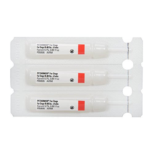 PetArmor for Dogs, Flea and Tick Treatment for Large Dogs (45-88 Pounds), Includes 3 Month Supply of Topical Flea Treatments