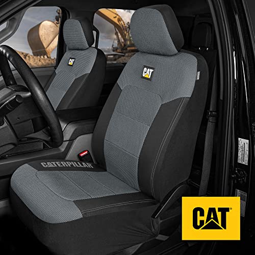 Cat MeshFlex Automotive Seat Covers for Cars Trucks and SUVs β Gray Car Seat Covers for Front Seats, Truck Seat Protectors with Comfortable Mesh Back, Set of 2
