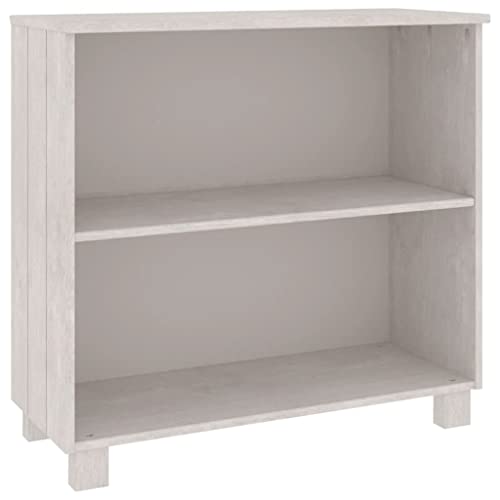 GOLINPEILO Wooden Sideboard 2 Shelf Bookcase Storage Cabinet, 2-Tier Bookshelf Cupboard Storage Cabinet for Bedroom, Living Room 33.5"x13.8"x31.5"(A)