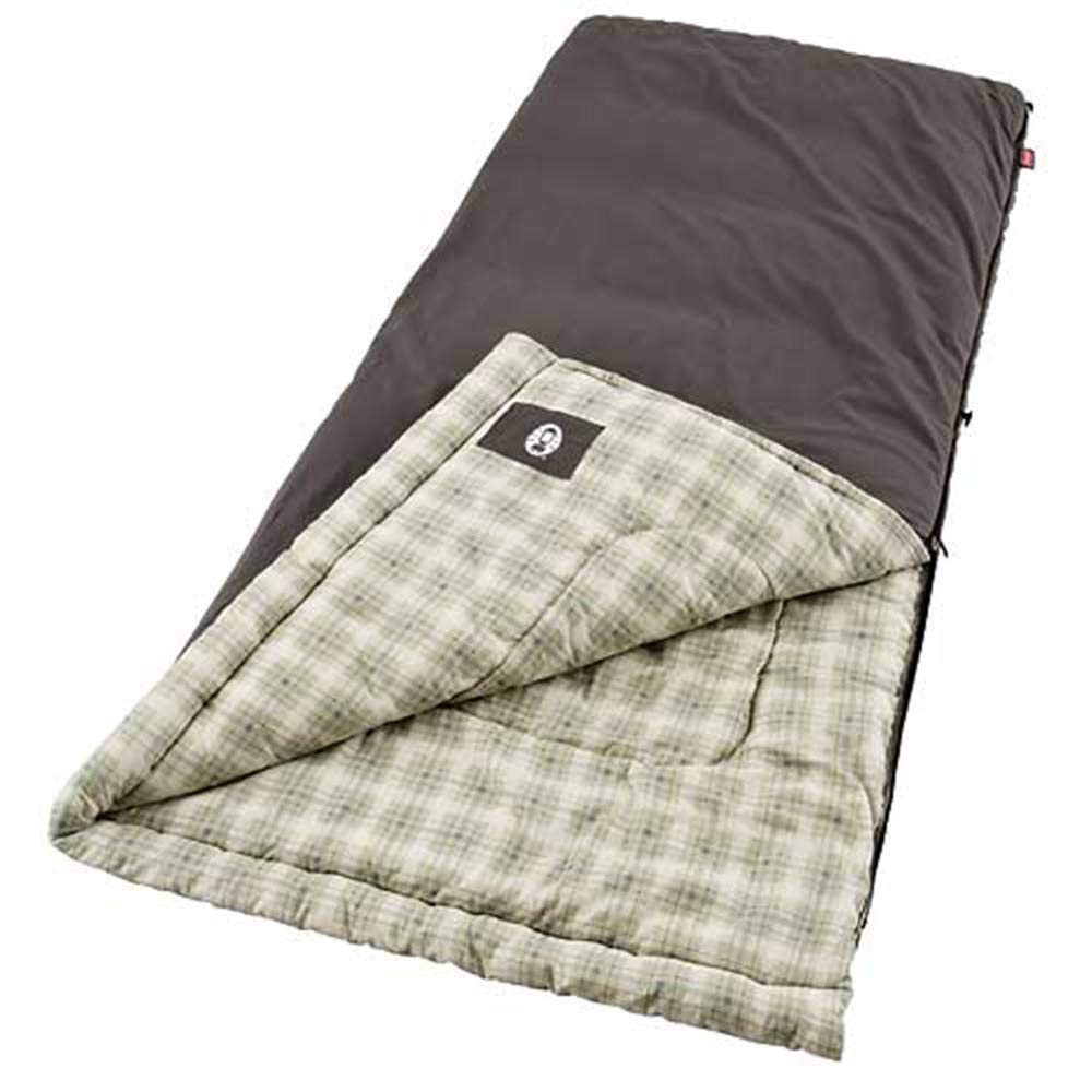 Coleman Big & Tall Sleeping Bag | 0°F Sleeping Bag | Heritage Cold-Weather Camping Sleeping Bag & 765353 Trailhead II Military Style Camping Cot