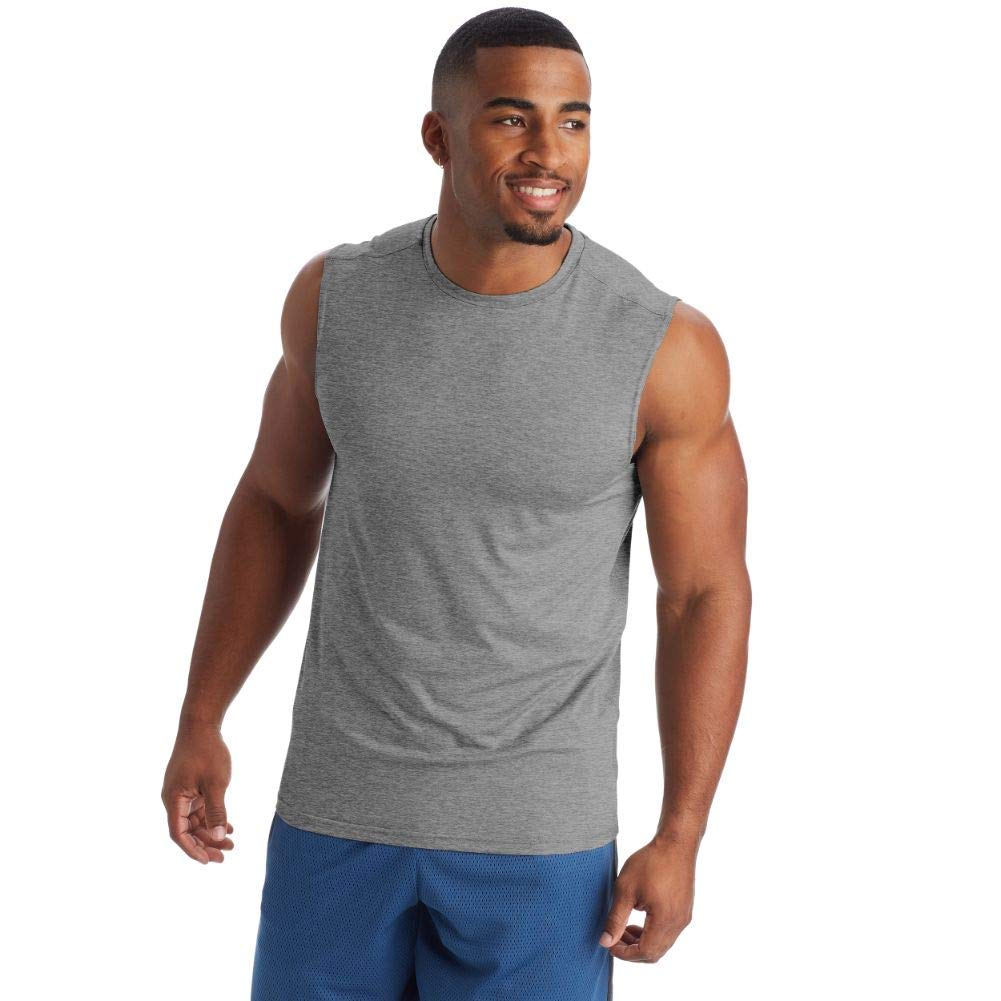 C9 Champion mens Sleeveless Tech Tee T Shirt, Ripe Red, Large US