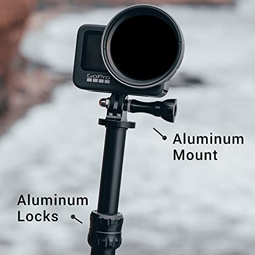 SANDMARC Pole - Compact Edition: 10-25" Waterproof Pole (Selfie Stick) for GoPro Hero 11, 10, 9, 8, Max, 7, 6, 5, 4, Session, 3+, 3, 2, HD & Osmo Action