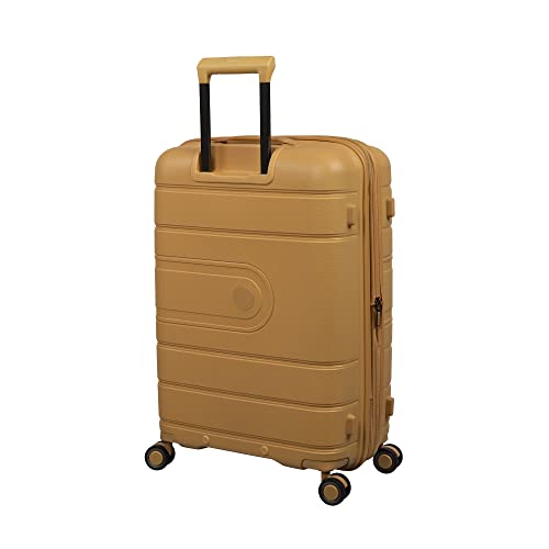 it luggage Eco Tough 26" Hardside Checked 8 Wheel Expandable Spinner, Honey Gold
