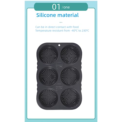 DRemdo Baking tools, household high-temperature hamburger molds, ovens, baking plates, bread molds