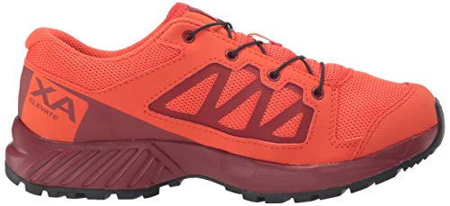 Salomon Kids' XA Elevate J Trail Running Shoes, CHERRY TOMATO/Red Dahlia/Black, 13K