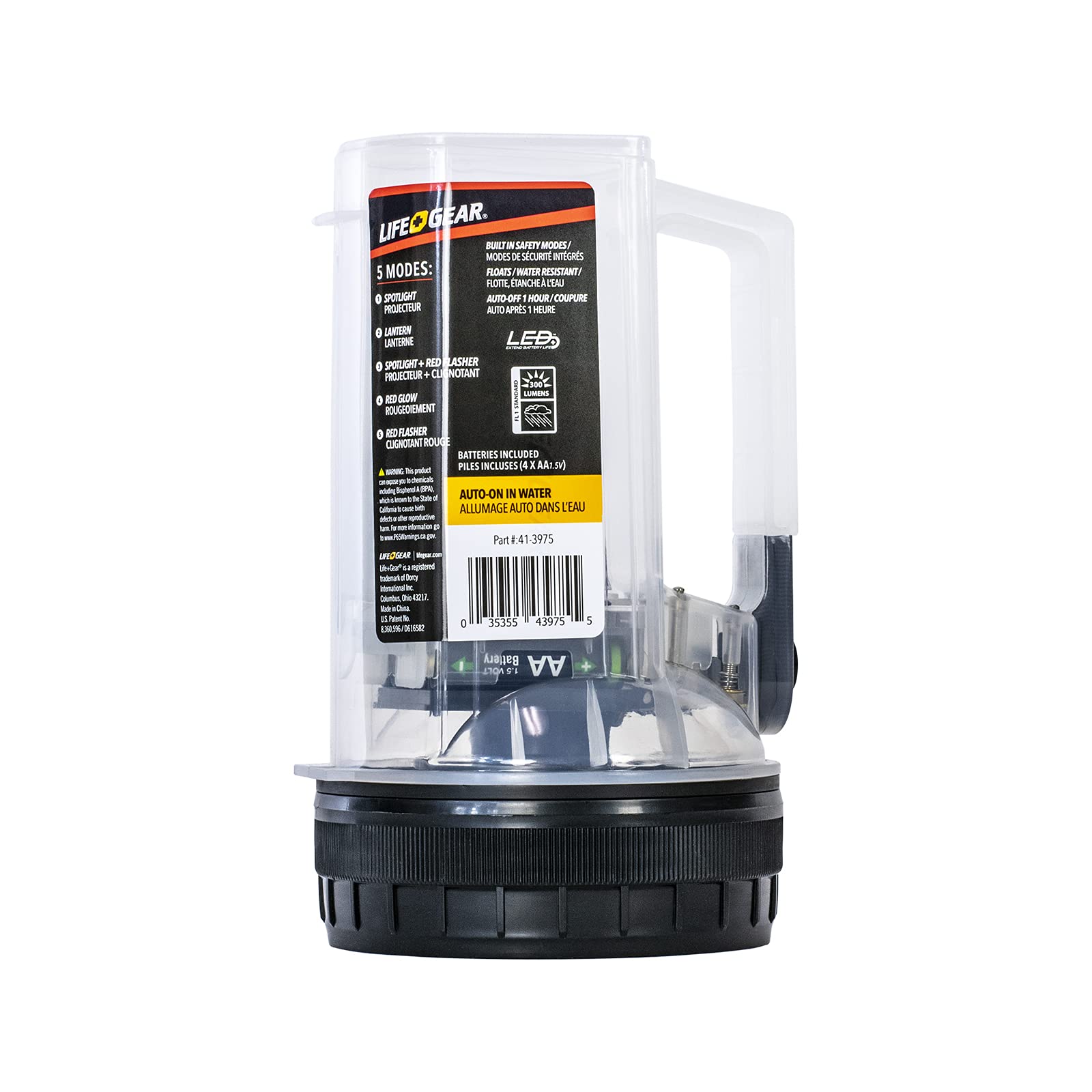 Life+Gear 41-3975 300-Lumen AR-Tech LED Spotlight Lantern