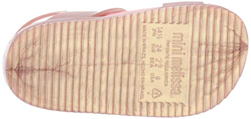 Mini Melissa Baby-Girl's Mini Cosmic Sandal Slipper, Rose Gold, 5 Medium US Toddler