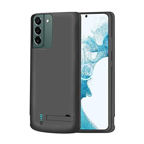 RUNSY Battery Case for Samsung Galaxy S22, 4800mAh Rechargeable Extended Battery Charging Charger Case, Add 100% Extra Juice, Not Compatible with S22+ or S22 Ultra (6.1 inch) Black
