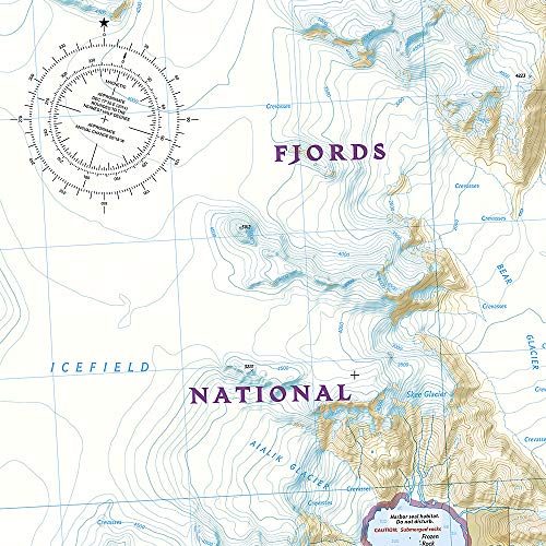 Kenai Fjords National Park Map (National Geographic Trails Illustrated Map, 231)
