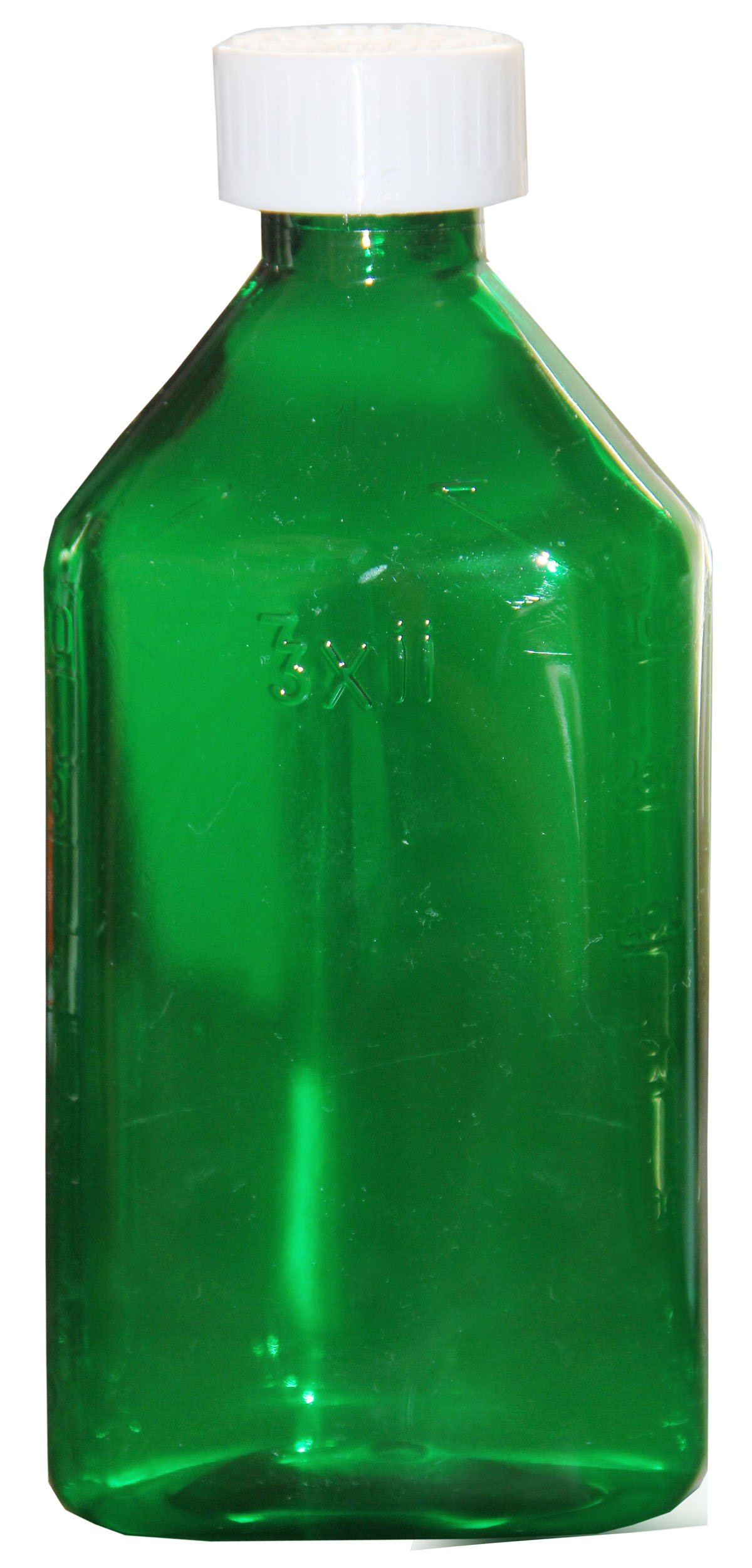 Pharmacy Oval Bottle Green 4 oz with CR Caps Included (QTY. 100) - Prescription Pharmacy Bottle, Pharmacy Container, Prescription Plastic Container by Sponix