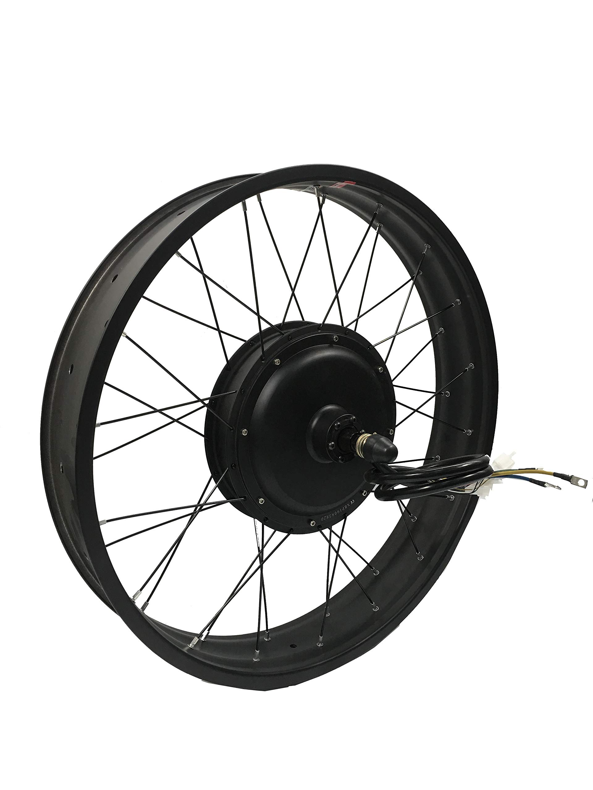 Color UCK1 Display System ,3000W Rear Wheel Electric Fat Bike Conversion Kit with 72V 80A Sabvoton programmable Controller, 7-Speed flywheel and Torque arm (26inch *4.0 Rear)