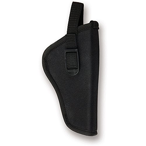 Bulldog Cases Right Hand Hip Holster (Fits Most Revolvers with 3-4-Inch Barrels, S & W K,L,N Frame), Black, (DLX-12)