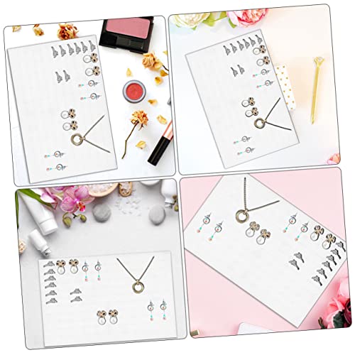 Cabilock 30 pcs jewelry box pad necklace foam insert ring insert pad earring sponge holder jewelry insert sponge jewelry display sponge pad sponge ring holder supplies storage white velvet