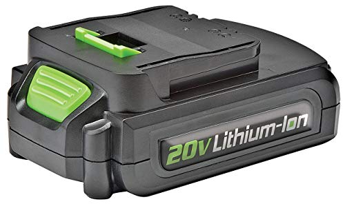 Genesis GLCD2038A 20V Lithium-ion Battery-Powered Cordless Variable Speed Drill Driver with 3/8" Chuck, Built-In LED Work Light, 20V Battery, Charger and Double-Ended Screwdriver Bit, Grey/Black/Green