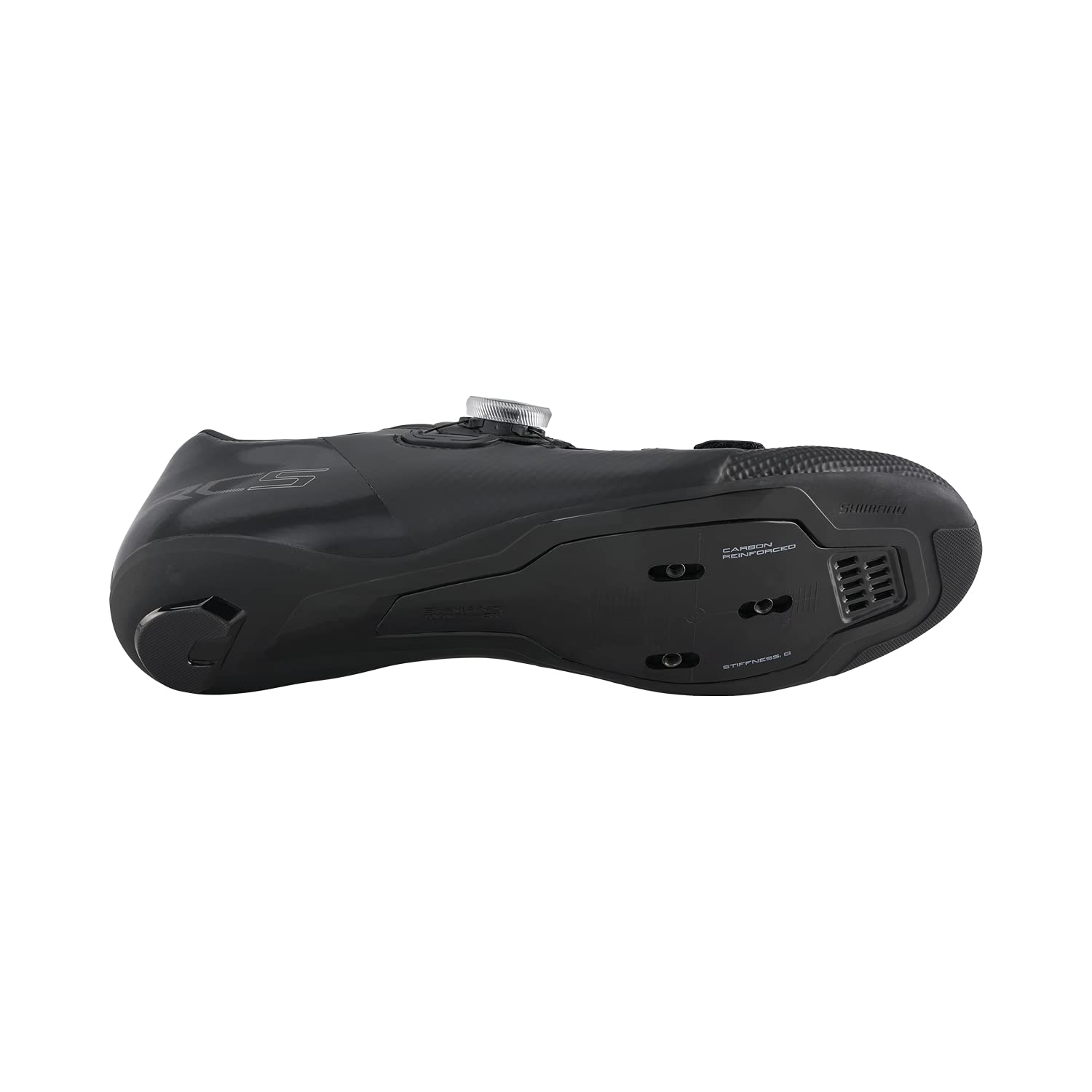 SHIMANO SH-RC502 Lightweight Men's Road Cycling Shoe Packed with Pro Features, Black, 8-8.5