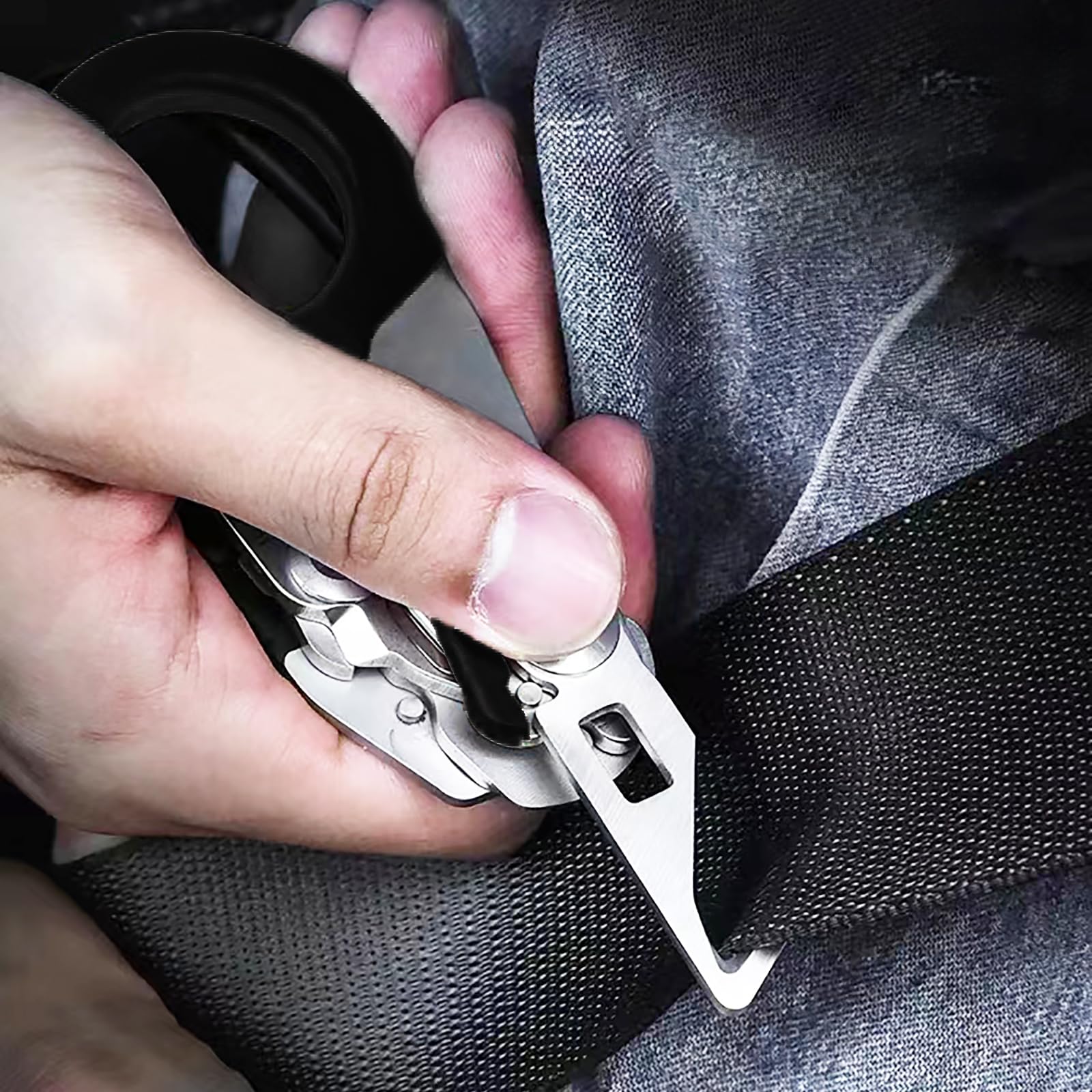 Elegital Emergency Rescue Shears,Stainless Steel Foldable Trauma shears,Outdoor Camping Rescue Tools