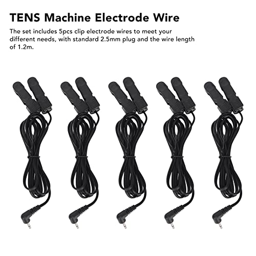 Electrode Wire, 1.2m Length Promote TENS Machine Electrode Wire Multi Function Copper Core 2.5mm Plug for Digital Machine