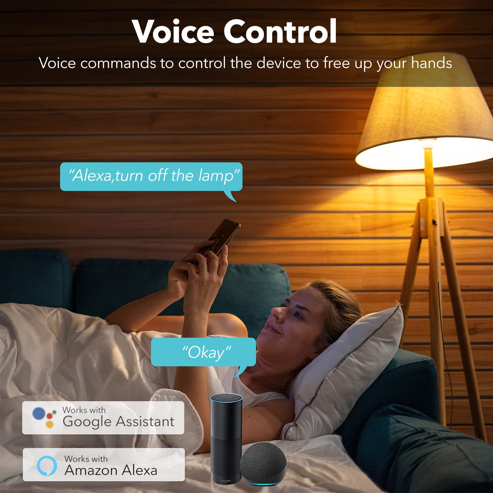 BN LINK Smart Plug Power Strip,Surge Protector with 6 Individually Controlled Smart Outlets, 4 USBs (incl. 20W USB-C), Compatible with Alexa and Google Home