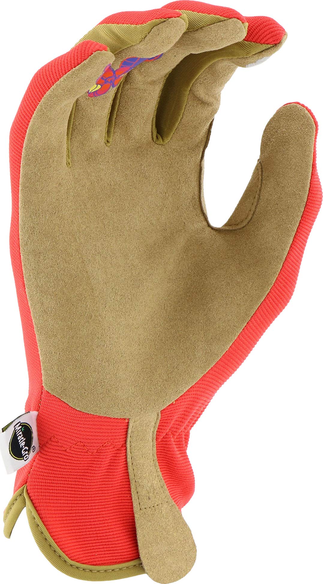 Miracle-Gro MG86201 Synthetic Leather Palm Gloves – [Orange, Small/Medium], Touchscreen Compatible