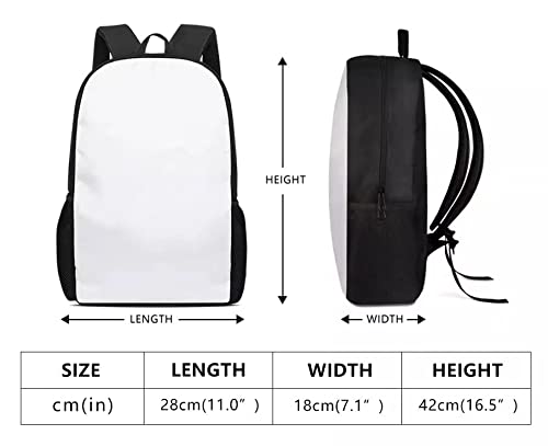 Cumagical Husky Puppies Pattern Kids School Backpack Set 3 Pieces Lightweight Bookbag with Lunch Bag Pencil Case for Boys Girls