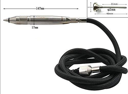 ELEOPTION Pneumatic Engraving Pen Tool Air Pencil Grinder 112L/min Engraver Penumatic Tip Pen