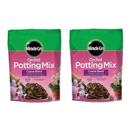 Miracle-Gro Orchid Potting Mix, 8-Quart (Currently Ships to Select Northeastern & Midwestern States) (2 Pack)