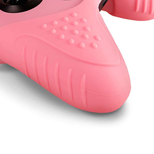 CHINFAI Xbox One S/X Controller Grip Skin Anti-Slip Silicone Protective Cover Case for Xbox 1 Controller with 4 Set Thumbstick Caps (Pink)