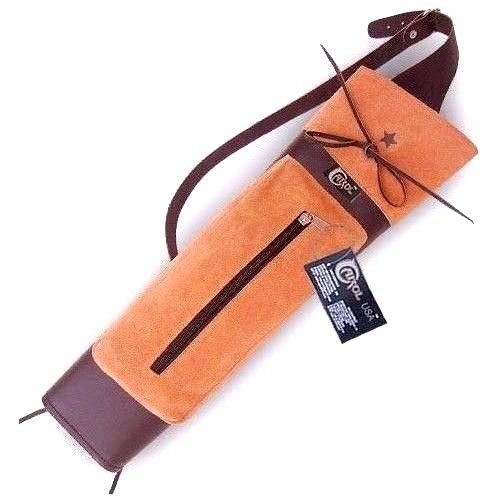 Carol Traditional Leather Back Arrow Quiver AQ131 Brown