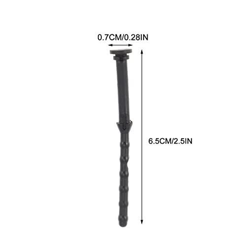 DIKACA Pc Case Screws Reducing Rivet, Fan Vibration Silicone Rubber Absorption Replacement Anti- Mounting Computer Screws, Mm Pin Screw Noise Soft Rivet Pin, Black Component Computer Screws