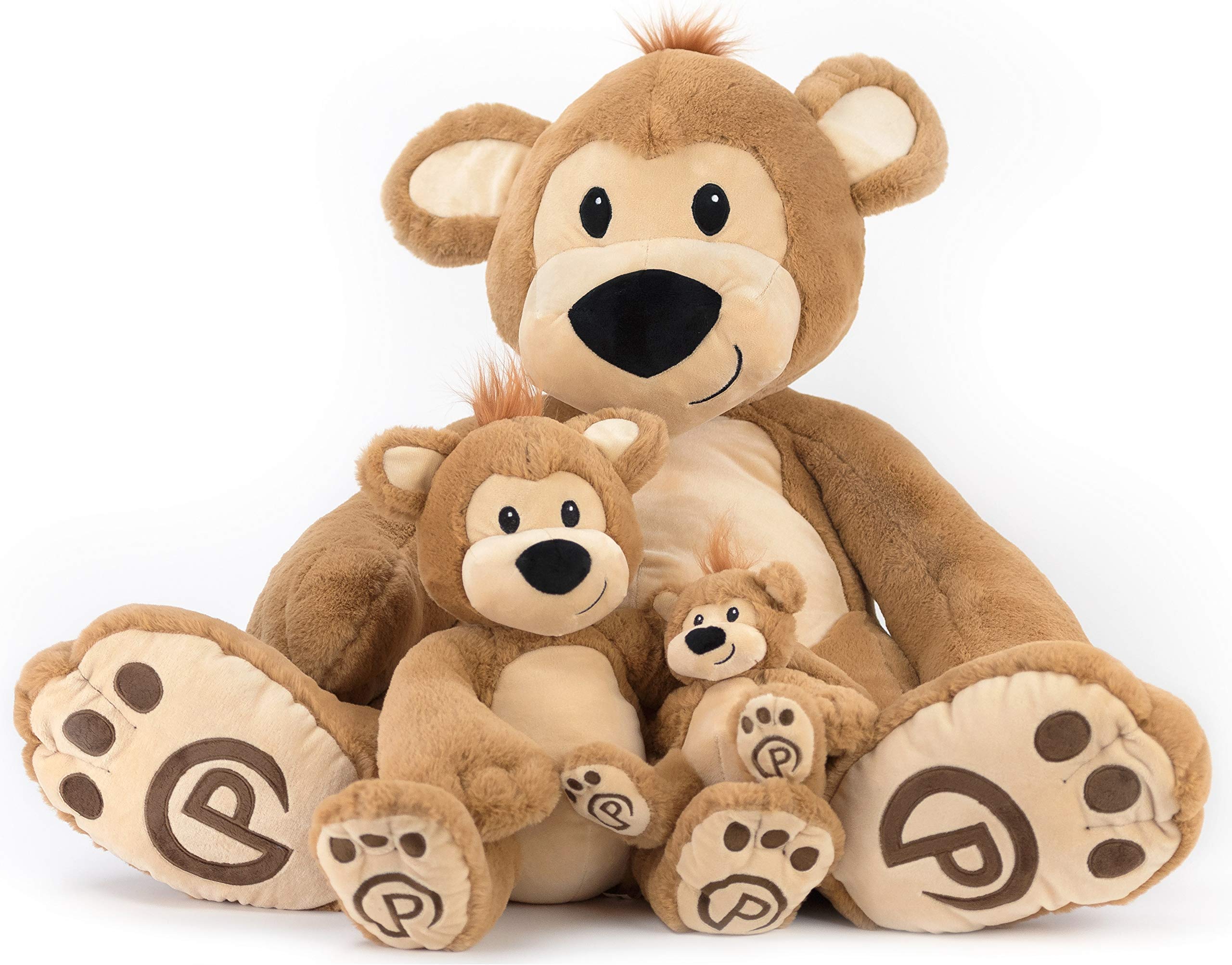 Plushible Pawley The Teddy Bear Stuffed Animal - Plush Stuffed Animal with Embroidered Details - Soft & Snuggly Stuffed Animals for Babies Toddlers & Kids - 10" Plush Teddy Bear - Stuffed Bear Plush