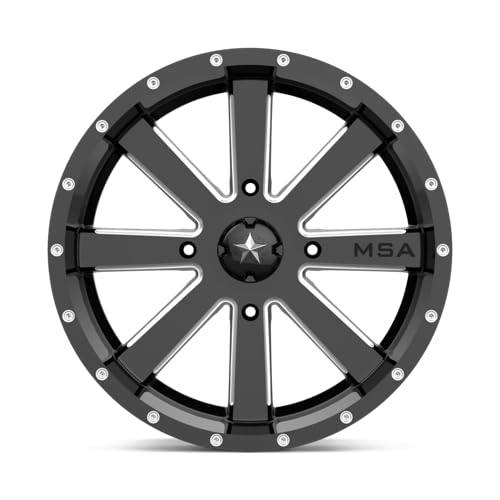 MSA Offroad Wheels MA34 24X7 4X156 G-BLK MILL 00MM - M34-024756M