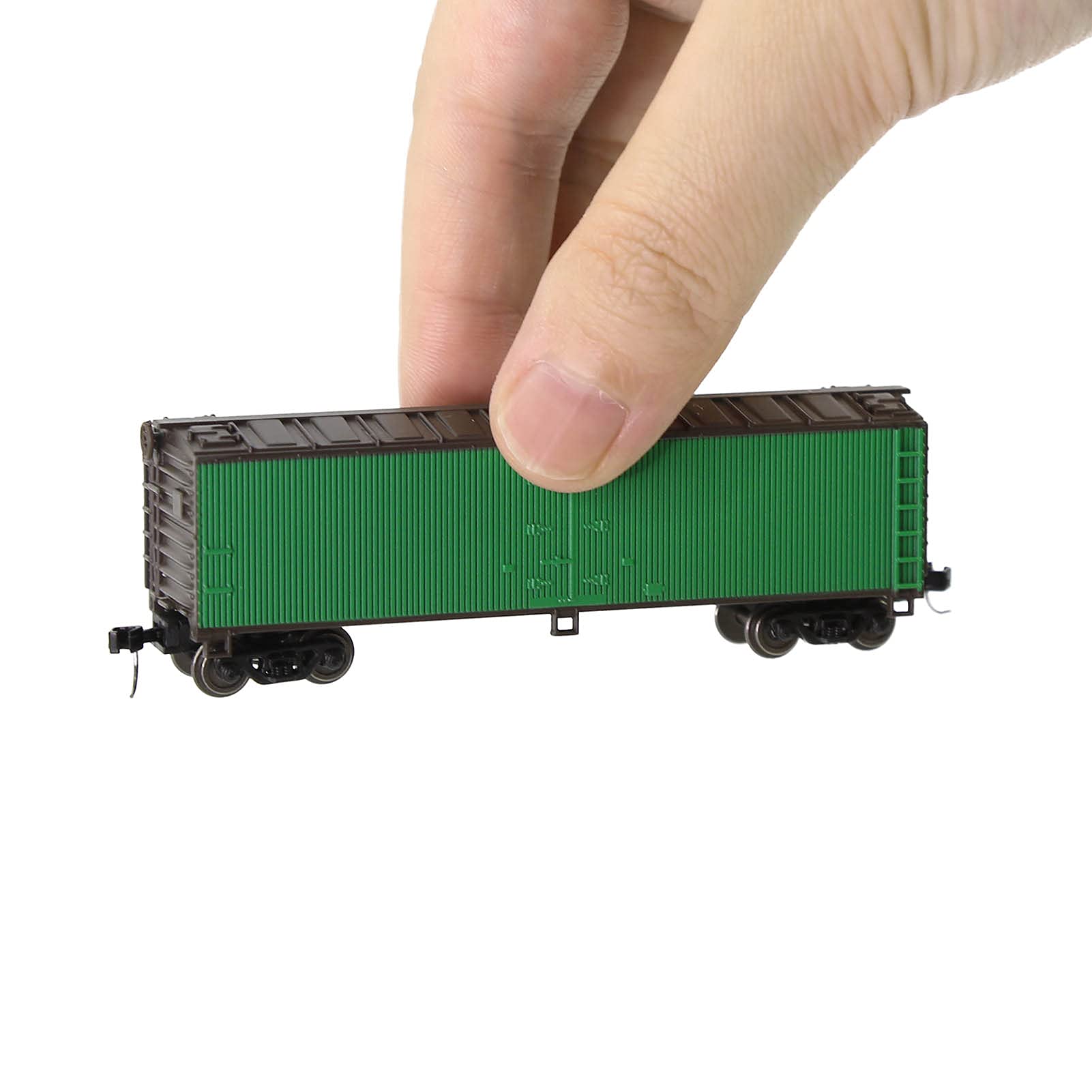 C15016 N Scale Reefer Car Wagon Wooden Side 1:160 Model Train Railway Flat Car (Green)
