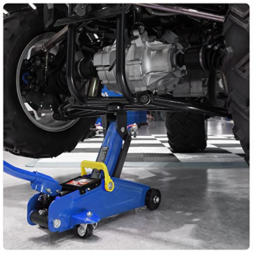 Jack Boss Floor Jack 1.5 Ton (3,300 LBs) Hydraulic Car Jack with Storage Case, Lifting Range from 5.31 Inch to 13.2 Inch, Fits Sedans Automotive