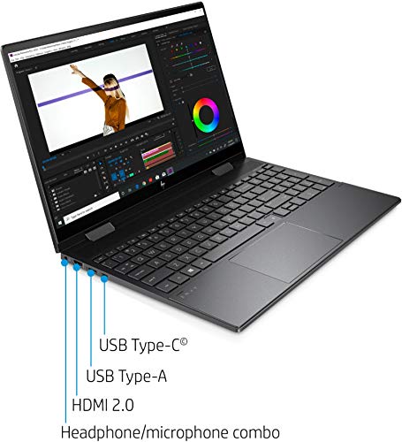 HP Newest Envy X360 2 in 1 15.6" FHD Touchscreen Laptop, AMD 4th Gen 8-Core Ryzen 7 4700U (Beat i7-8550U), 32GB RAM, 1TB PCIe SSD, Backlit Keyboard, Fingerprint Reader, Windows 10