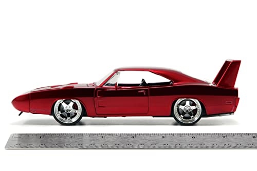 Jada Toys Fast & Furious Dom's Dodge Charger Daytona DIE-CAST Car, 1: 24 Scale Red (97060)
