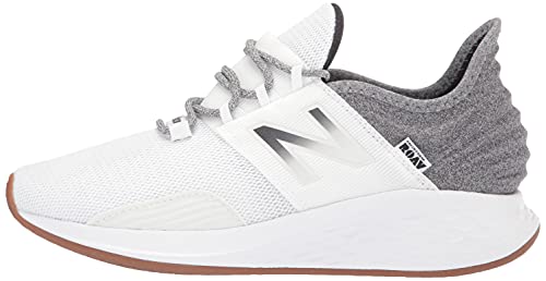 New Balance Women's Fresh Foam Roav V1 Sneaker, Nb White/Black, 7.5 Wide