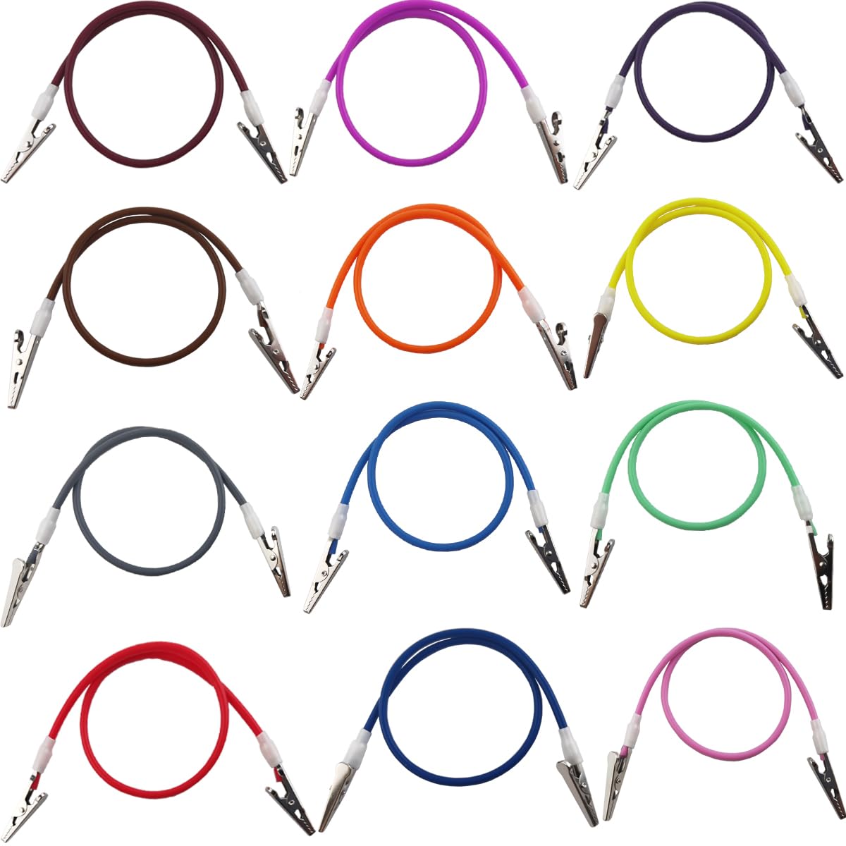 GXXMEI 12PCS Bib Holder Clip Napkin Dental Bib Clips Silicone Colorful Dentist Bib Holder Clip Napkin Holder