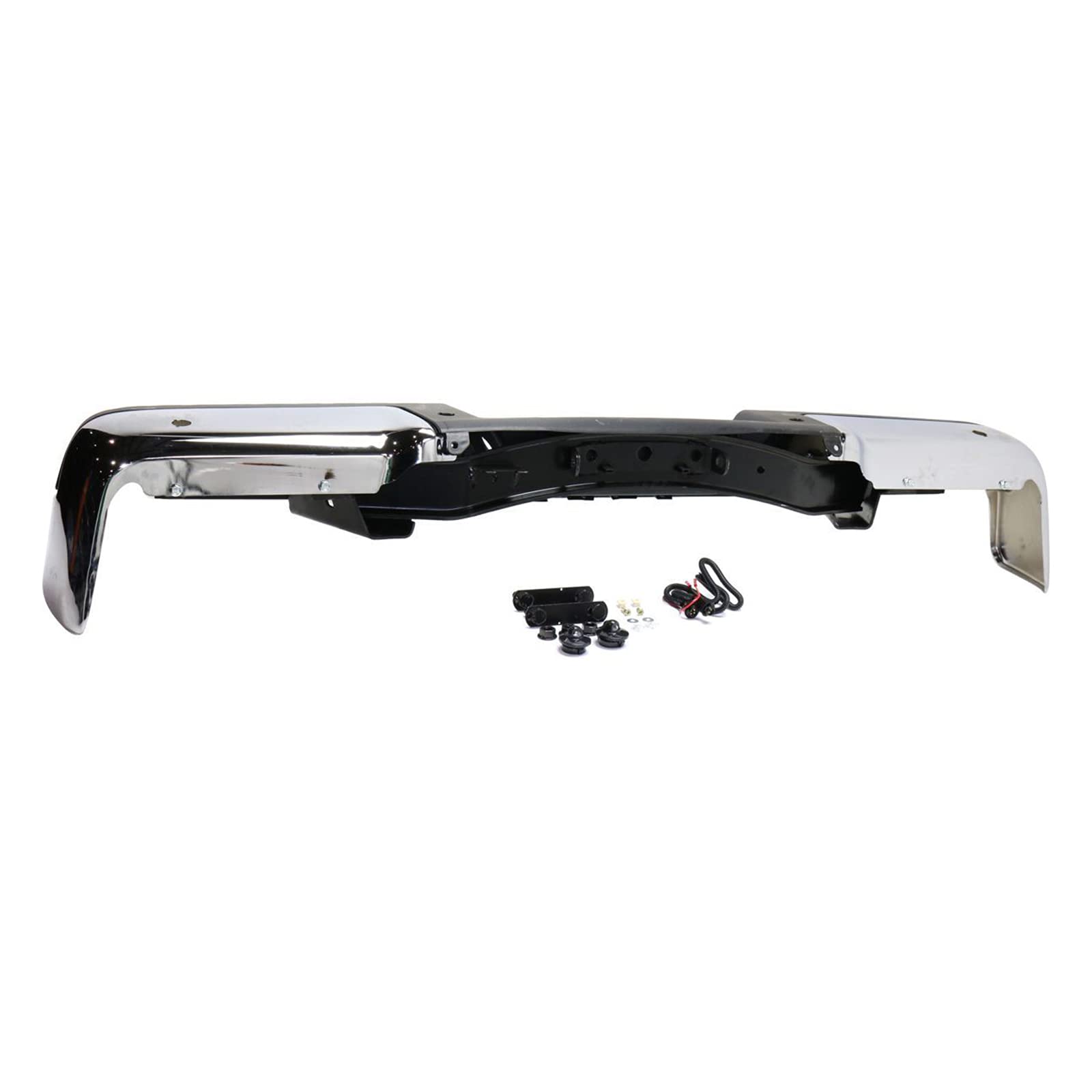 Bumpers That Deliver - Chrome, Steel Rear Step Bumper Assembly for 2009-2014 Ford F-150 w/Park Assist 09-14, FO1103166