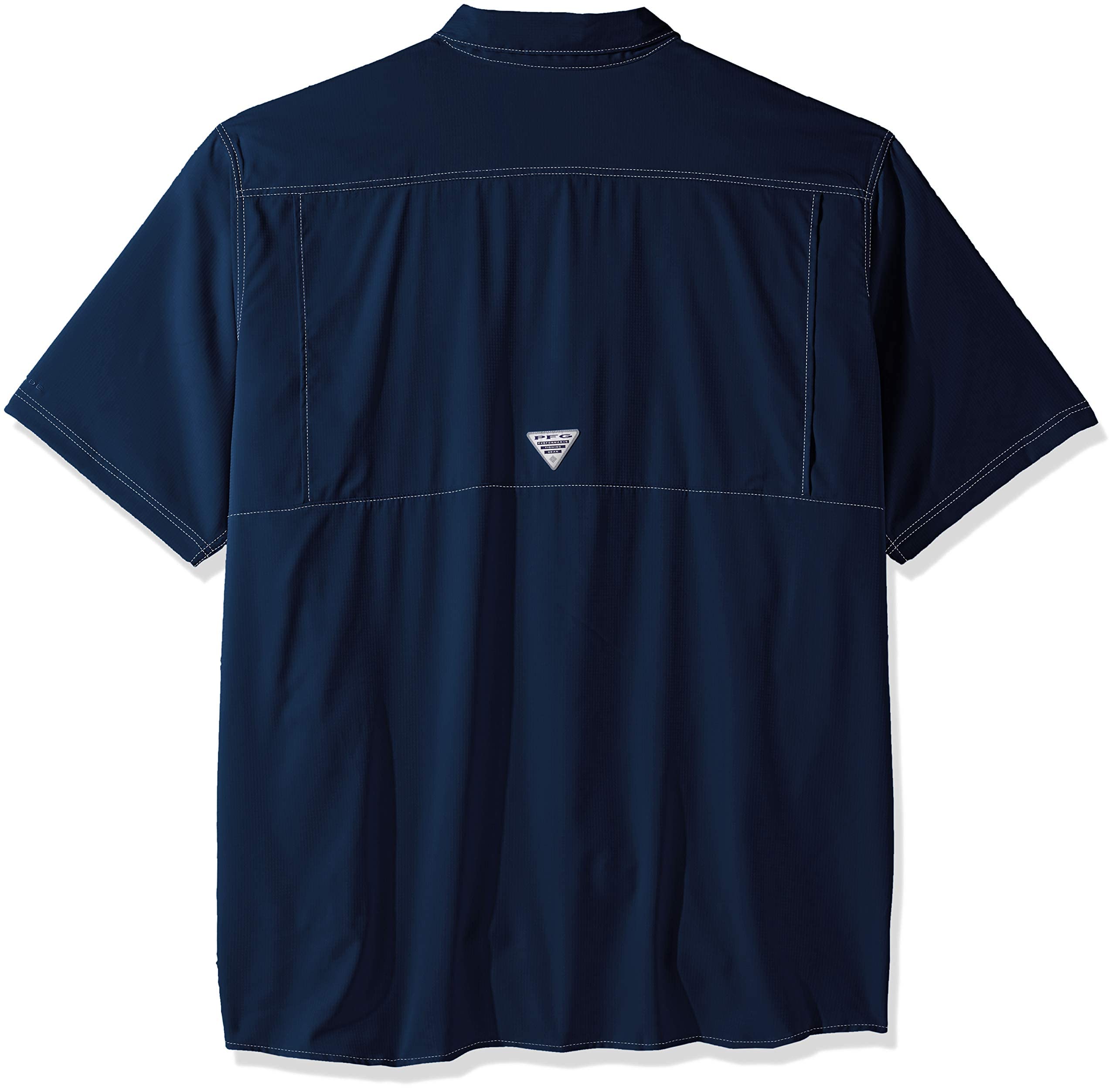 Columbia Men's Standard Low Drag Offshore Short Sleeve Shirt, Collegiate Navy, X-Small